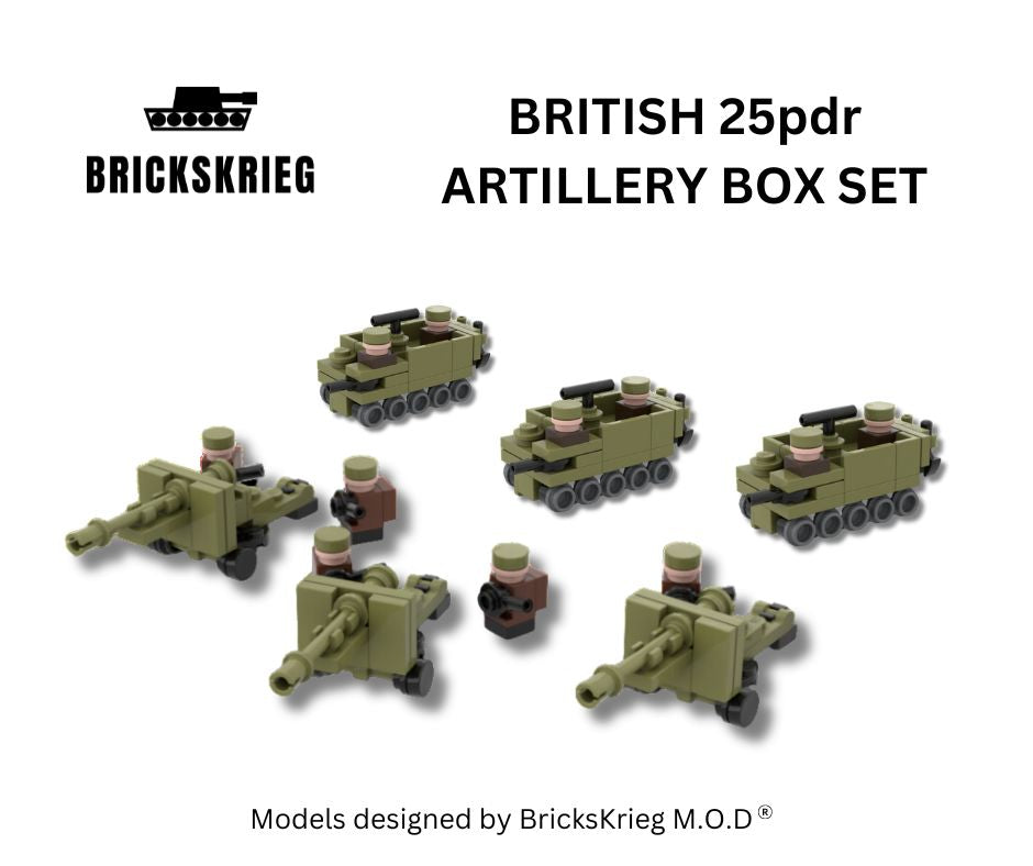 British 25pdr Artillery Box Set – Brickskrieg