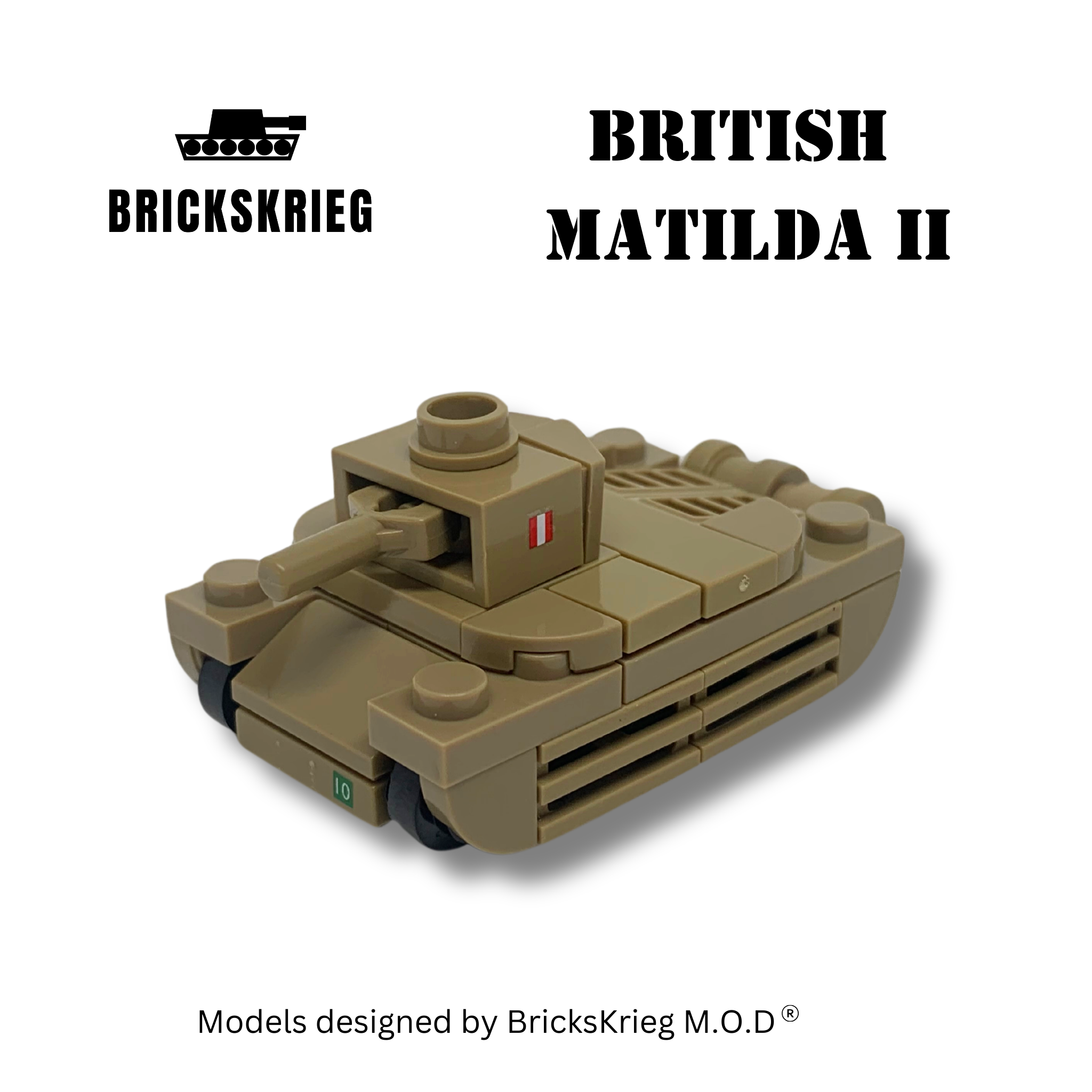 British Matilda II - Single model – Brickskrieg
